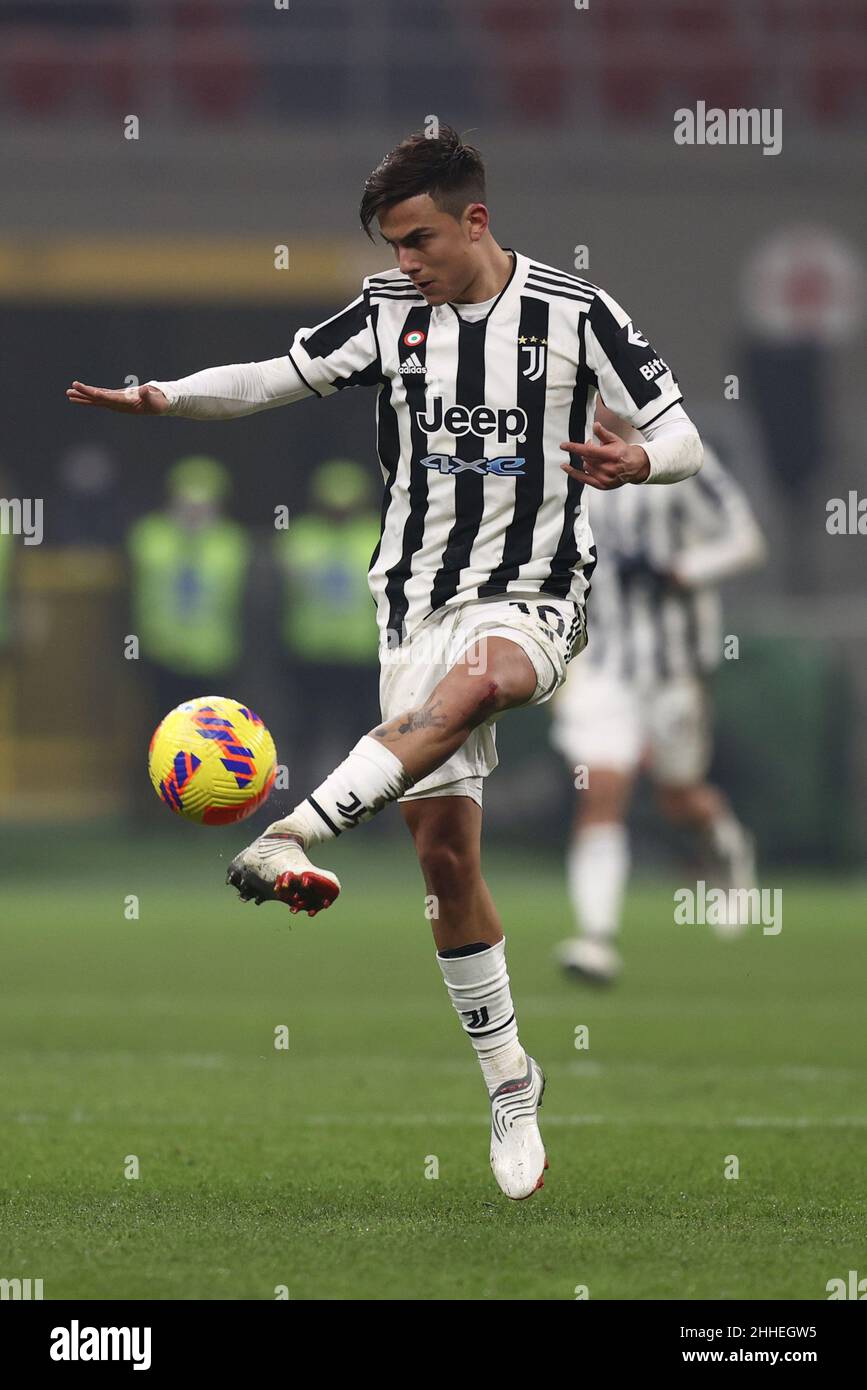 Milan, Italy. 23rd Jan, 2022. Paulo Dybala (Juventus FC) in action ...