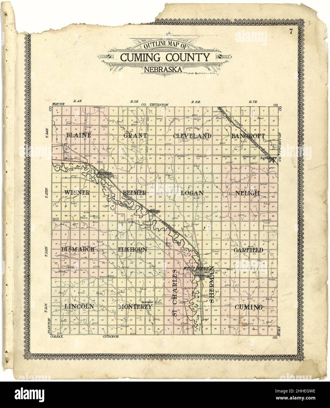 Standard atlas of Cuming County, Nebraska - including a plat book of ...