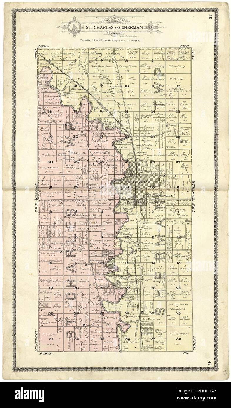 Standard atlas of Cuming County, Nebraska - including a plat book of ...