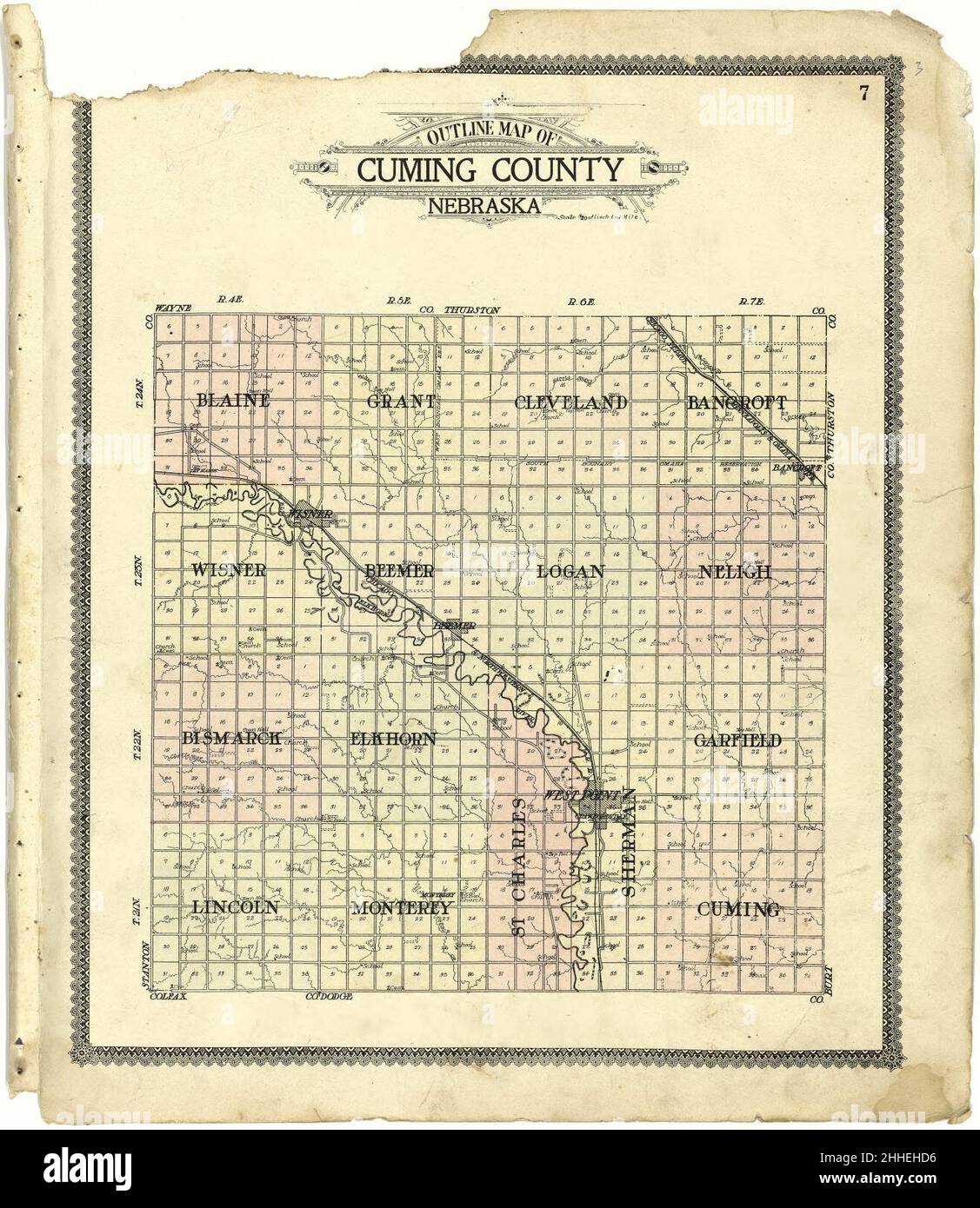 Standard atlas of Cuming County, Nebraska - including a plat book of ...