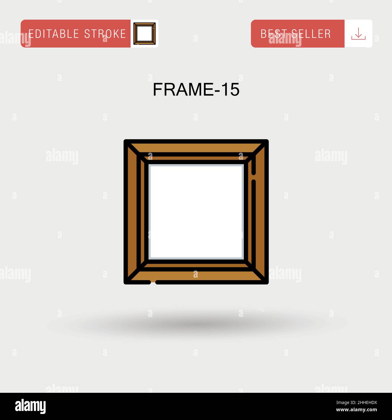 Frame-15 Simple vector icon Stock Vector Image & Art - Alamy