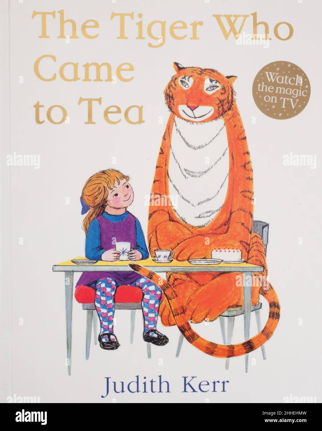 The children's book, The Tiger Who Came to Tea by Judith Kerr Stock ...