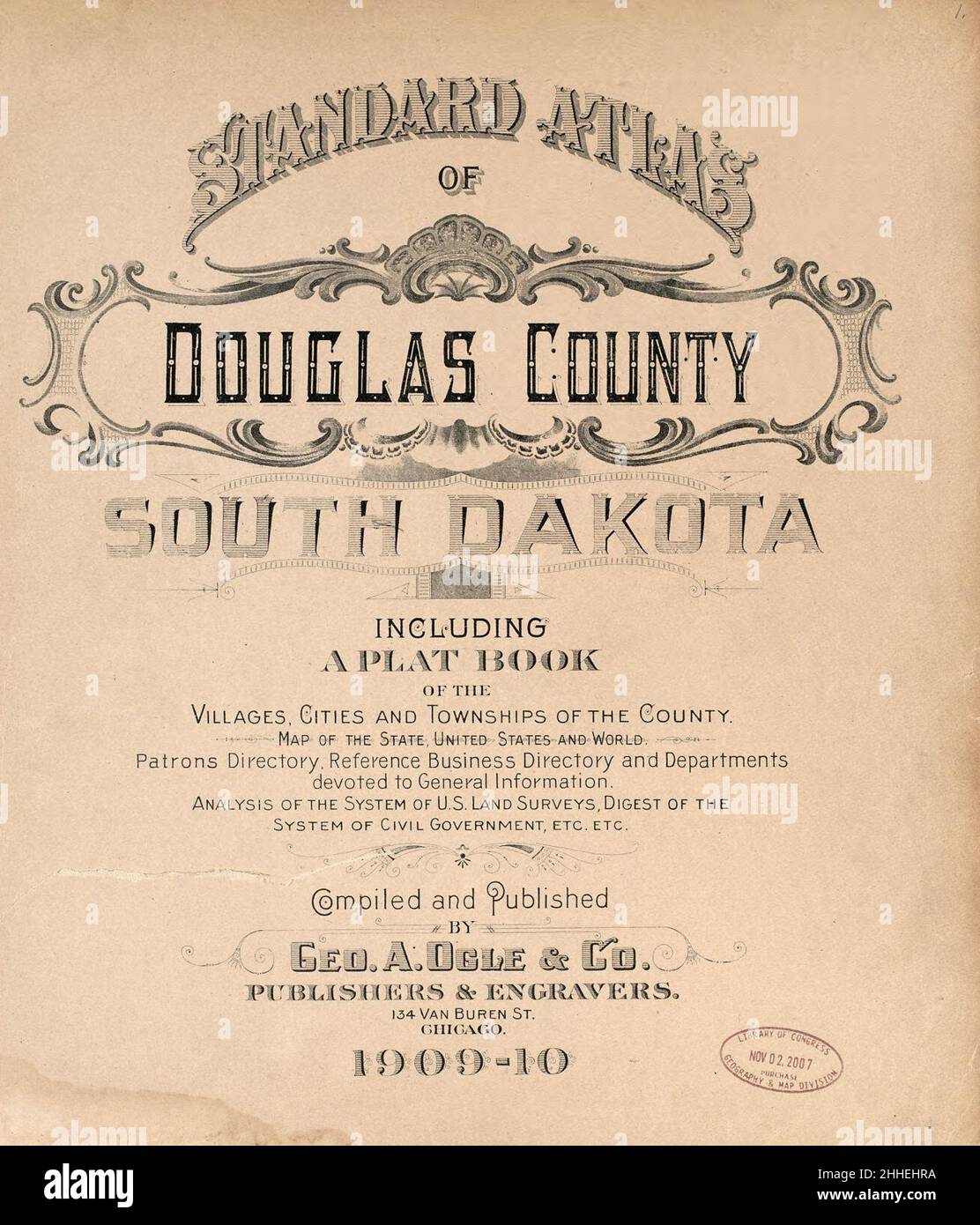 Standard atlas of Douglas County, South Dakota - including a plat book of the villages, cities ...