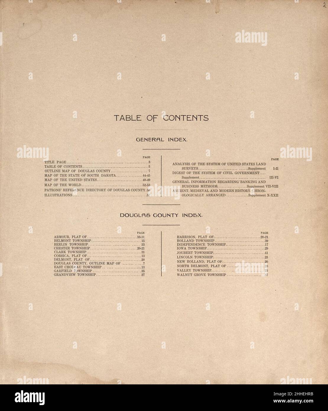 Standard atlas of Douglas County, South Dakota - including a plat book ...