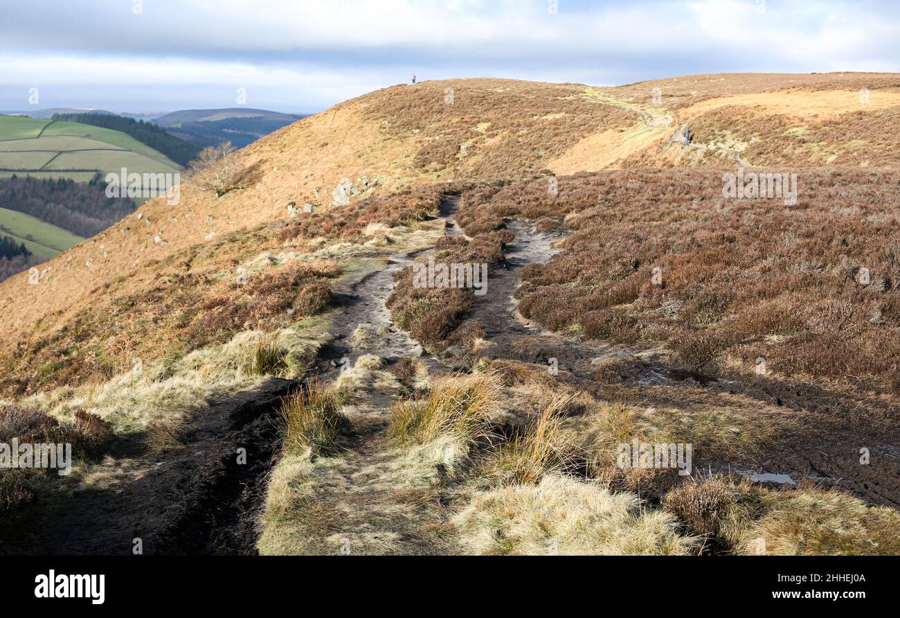 Derwent Edge path, Peak District UK Stock Photo - Alamy