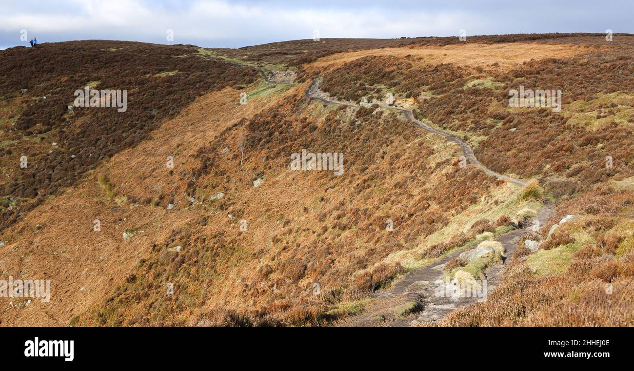 Derwent Edge path, Peak District UK Stock Photo - Alamy