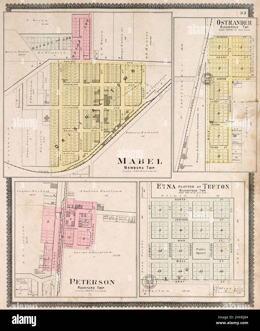 Standard atlas of Fillmore County, Minnesota - including a plat book of ...