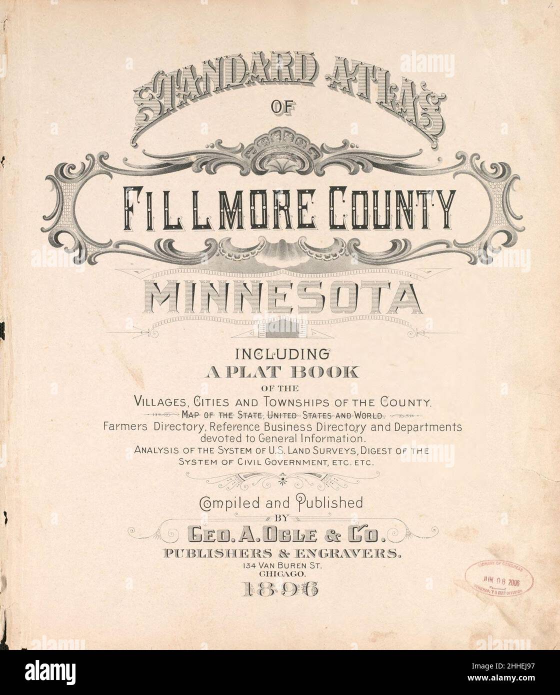 Standard atlas of Fillmore County, Minnesota - including a plat book of ...