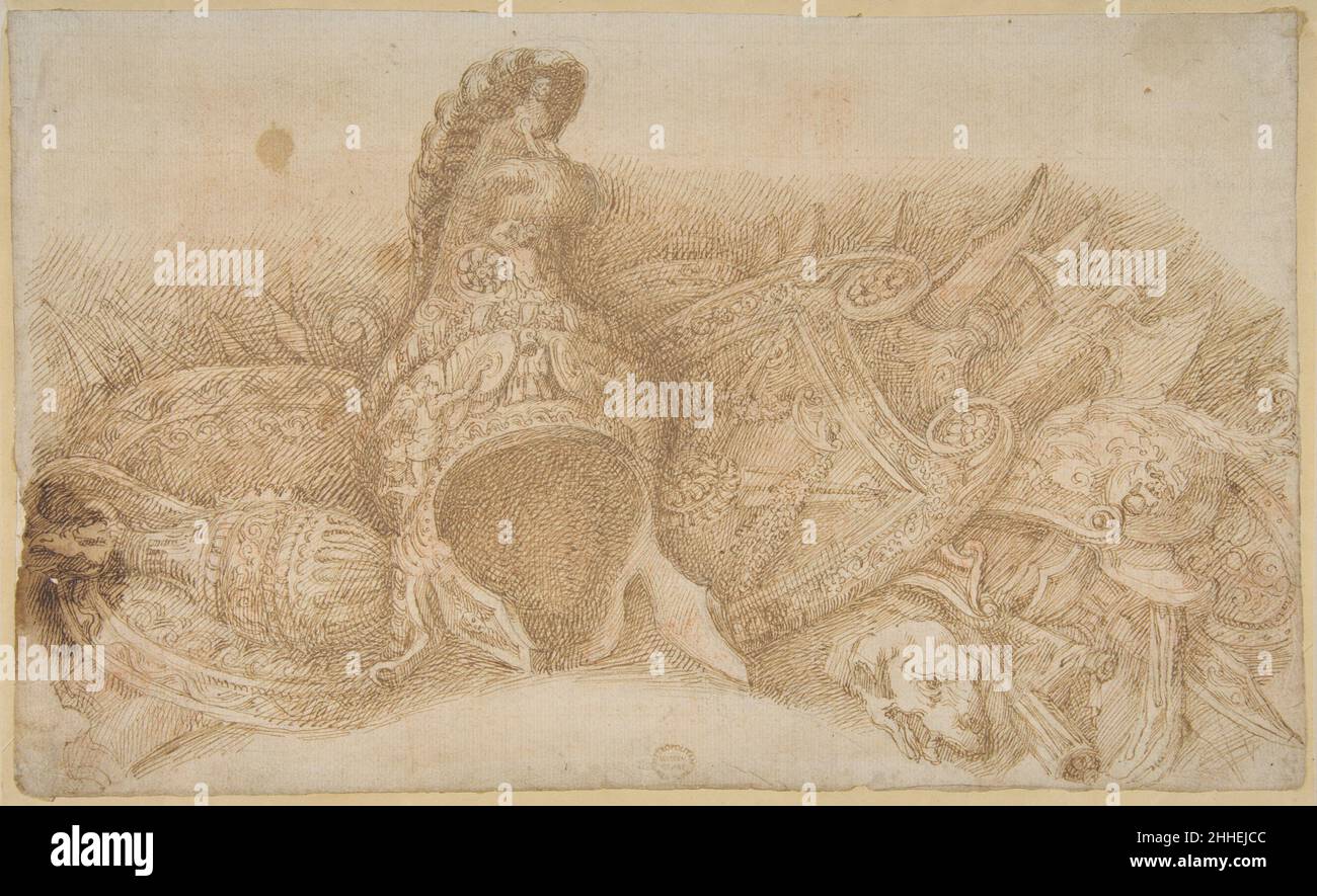 Frieze of Trophies n.d. After Polidoro da Caravaggio Italian. Frieze of ...