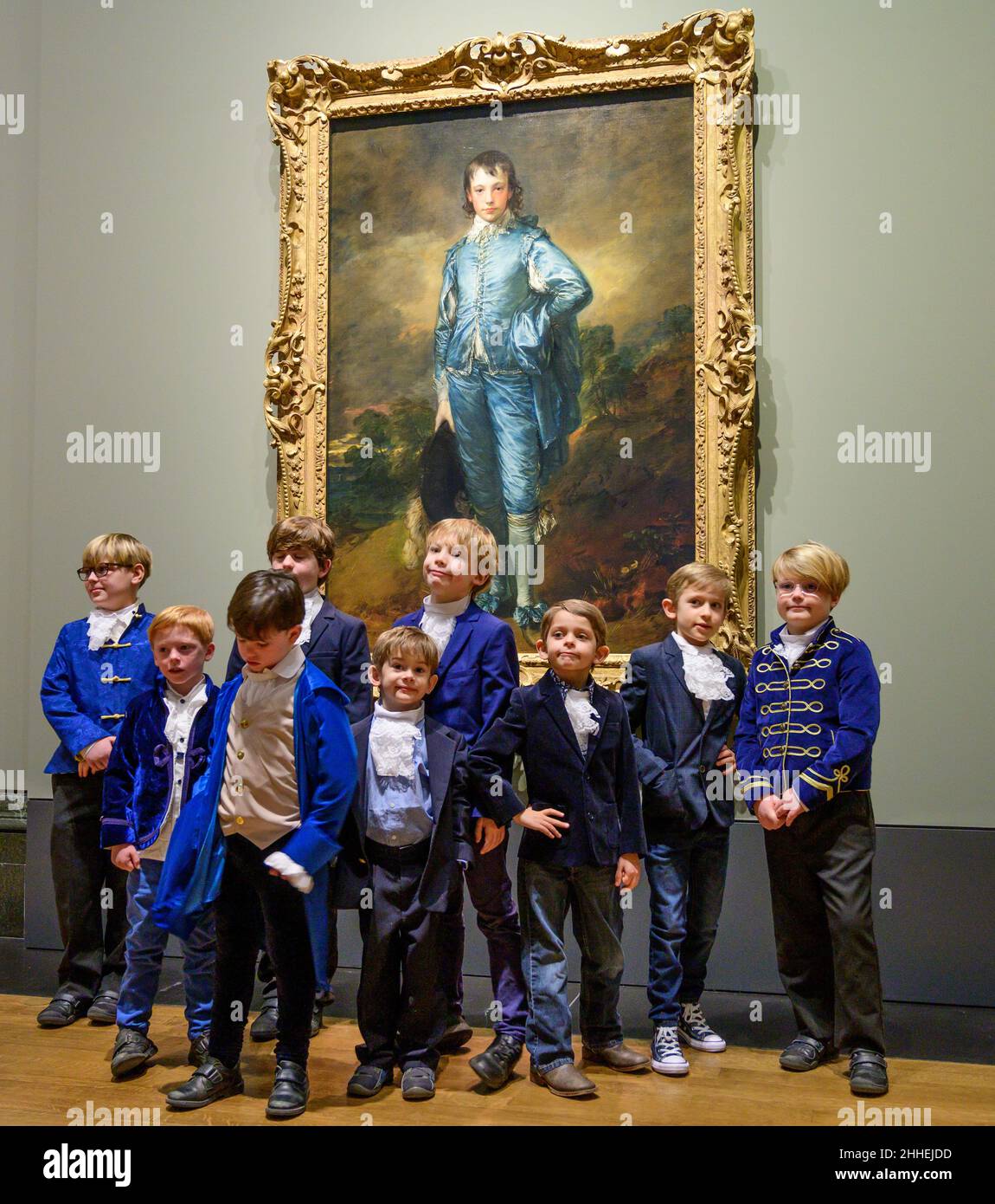 The National Gallery, London, UK. 24 January 2022. ‘The Blue Boy’, 1770 ...
