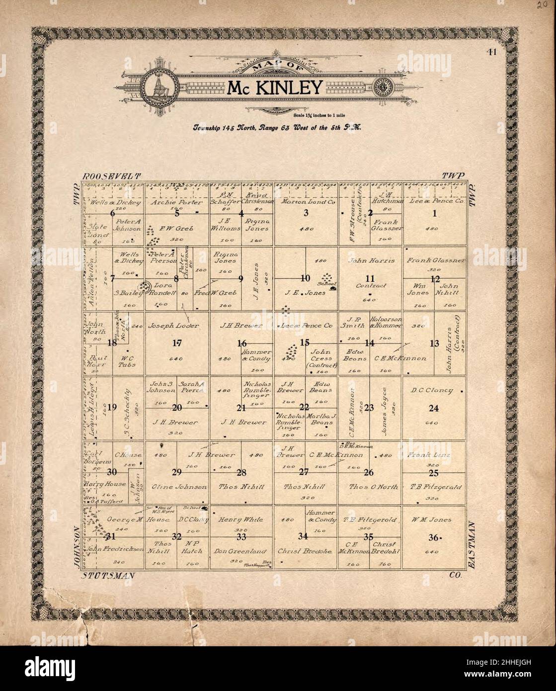 Standard atlas of Foster County, North Dakota - including a plat book ...