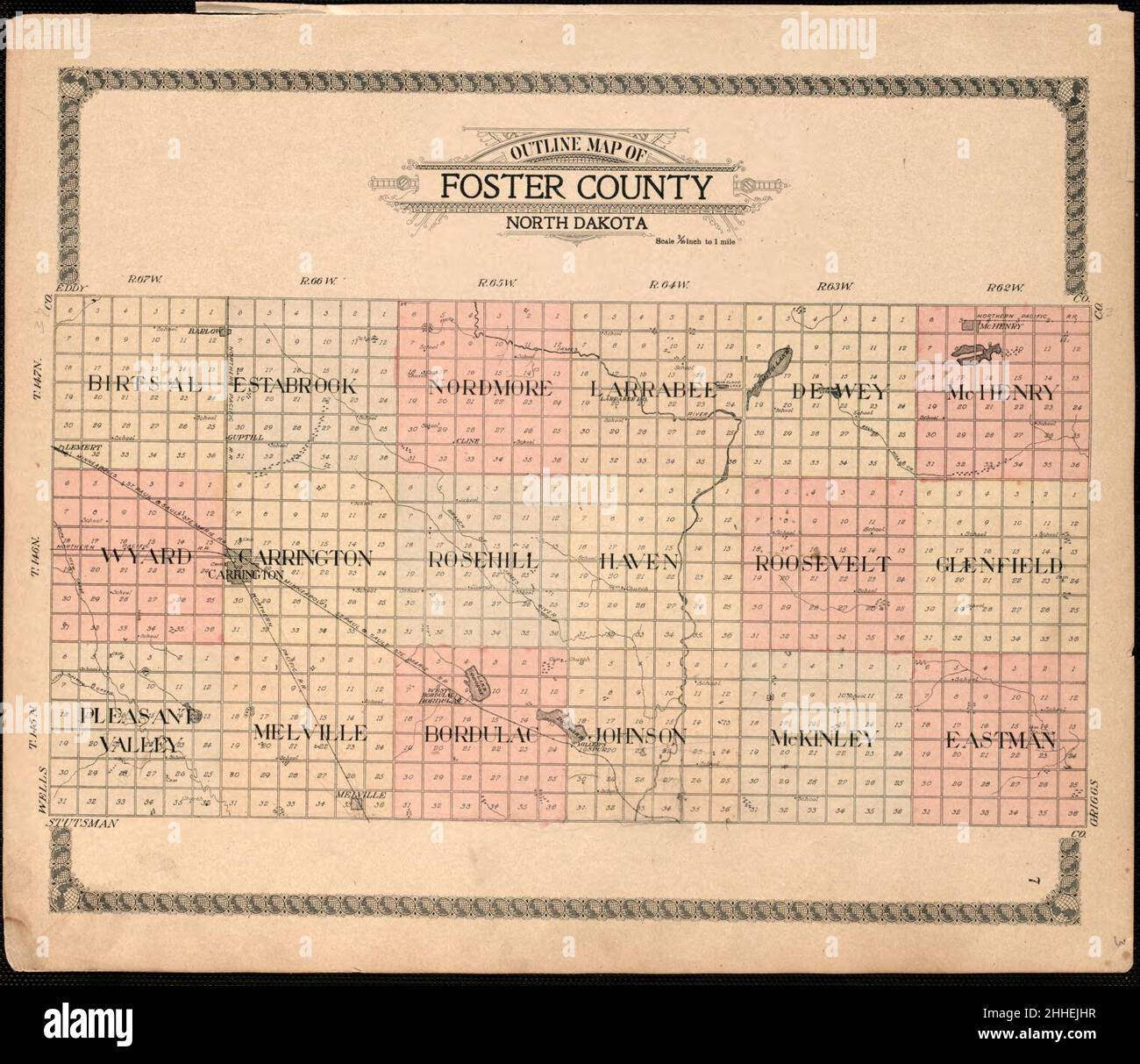 Standard atlas of Foster County, North Dakota - including a plat book ...