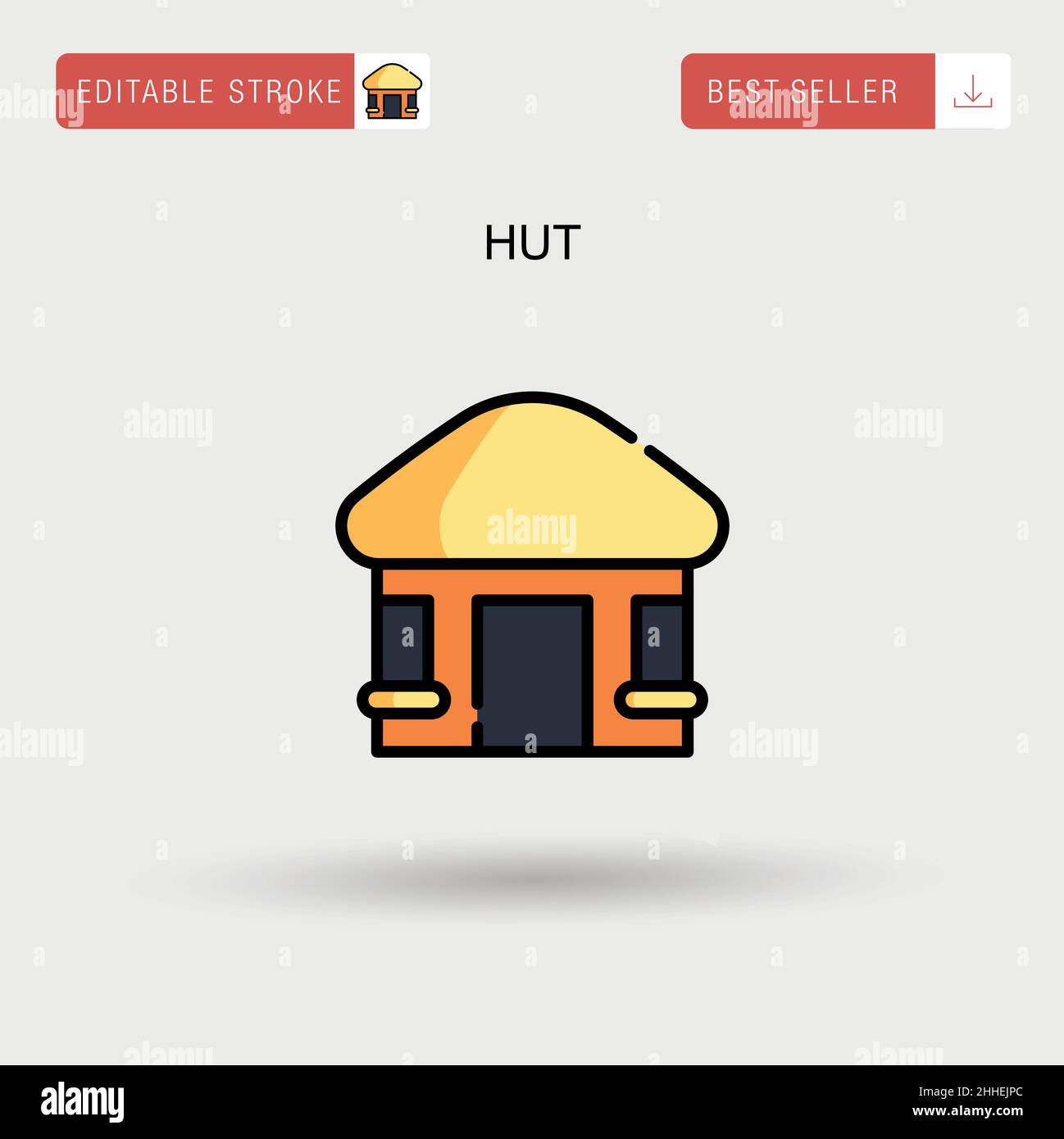 Hut the Stock Vector Images - Alamy