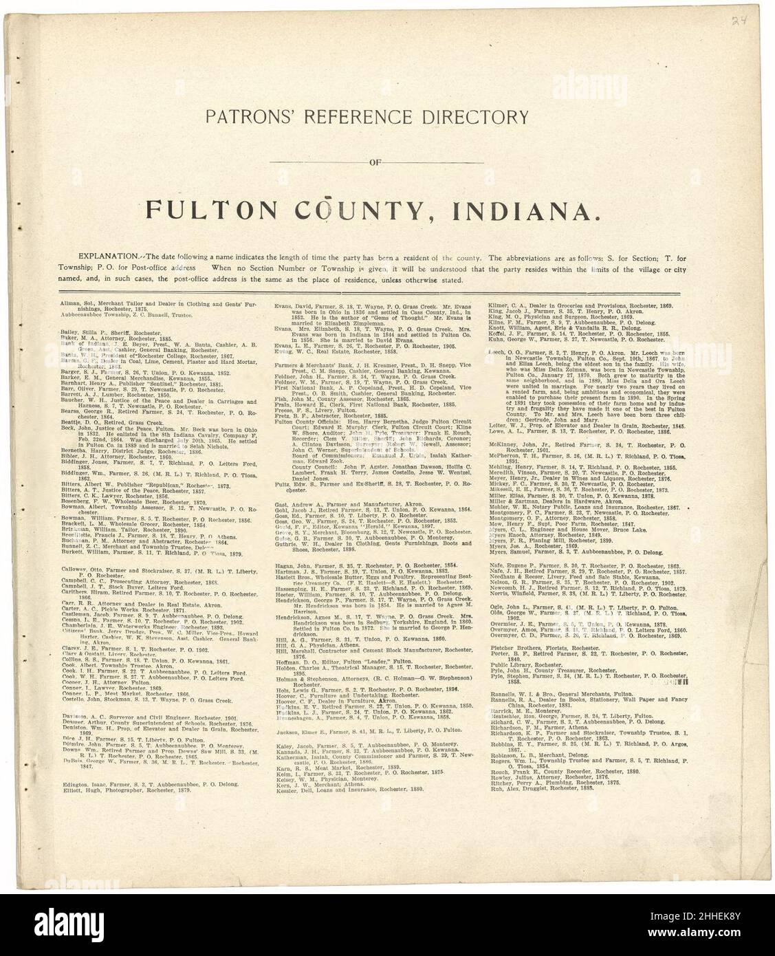 Standard atlas of Fulton County, Indiana - including a plat book of the ...