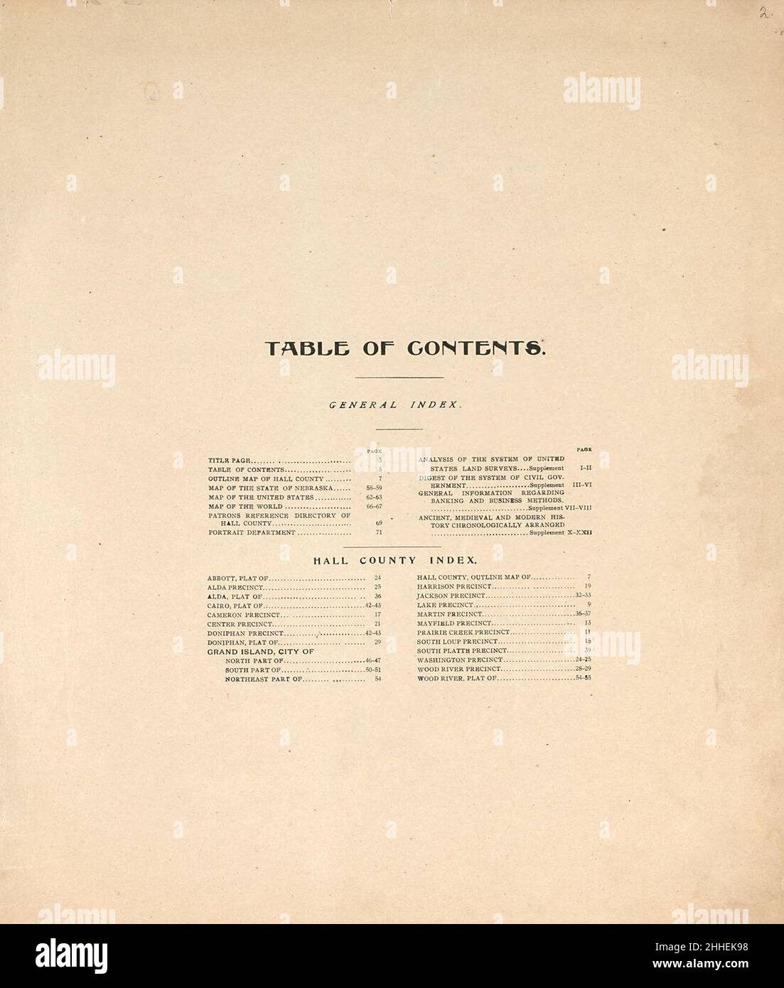 Standard atlas of Hall County, Nebraska - including a plat book of the ...