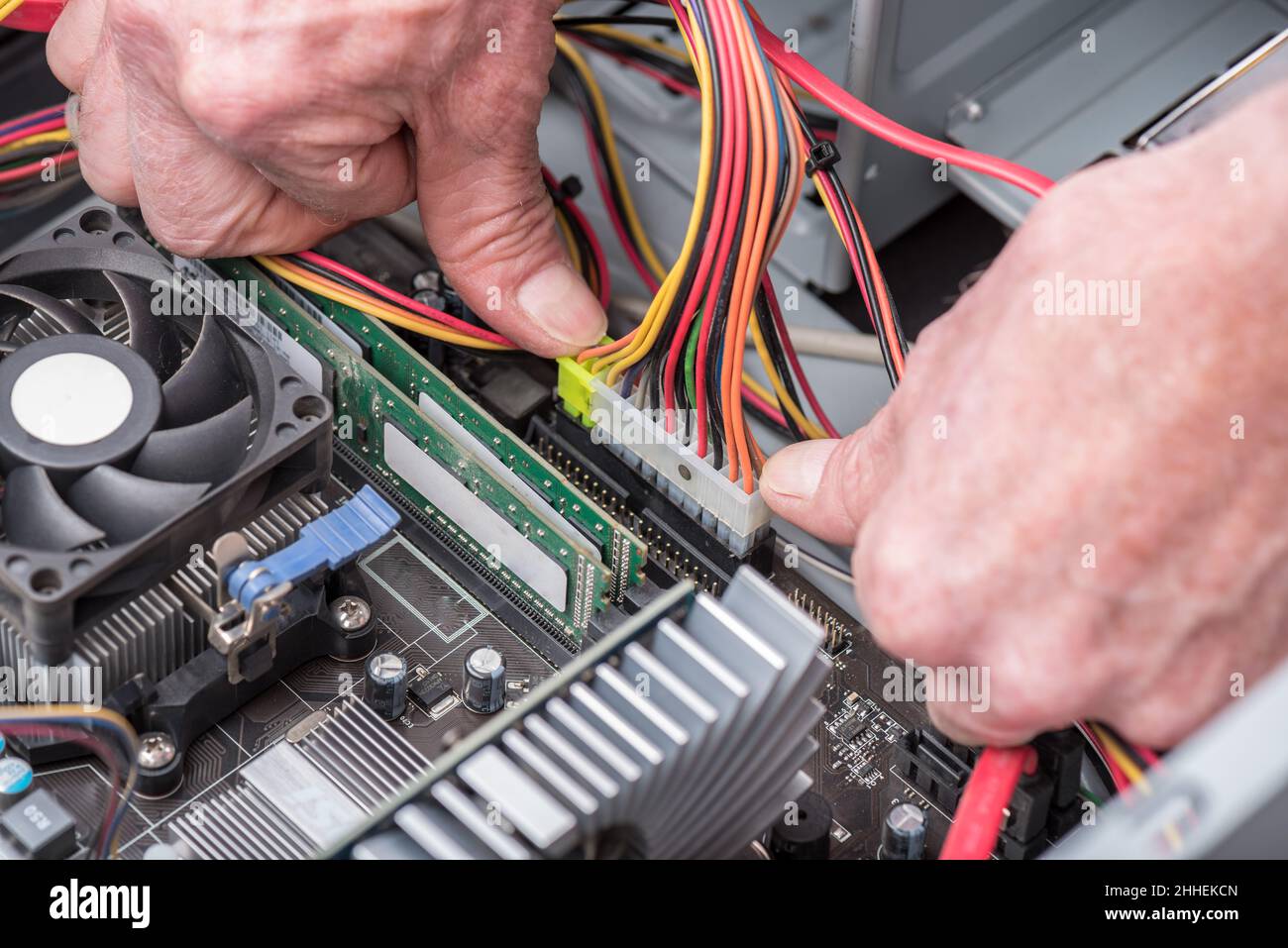 Connecting a power cable hi-res stock photography and images - Alamy
