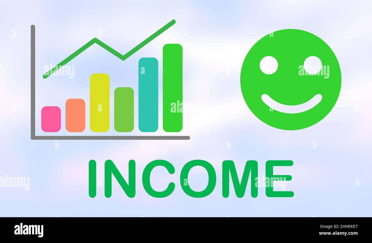 Illustration of an income growth concept Stock Photo - Alamy