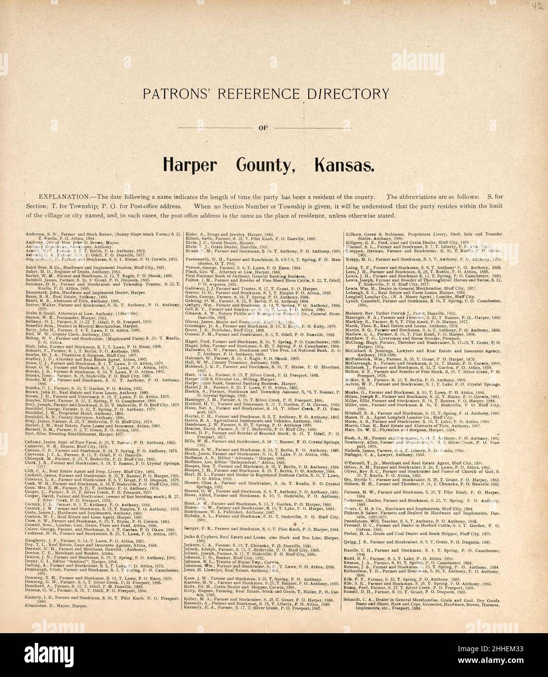 Standard atlas of Harper County, Kansas - including a plat book of the ...