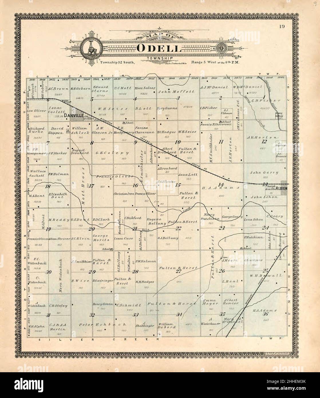 Standard atlas of Harper County, Kansas - including a plat book of the villages, cities and ...