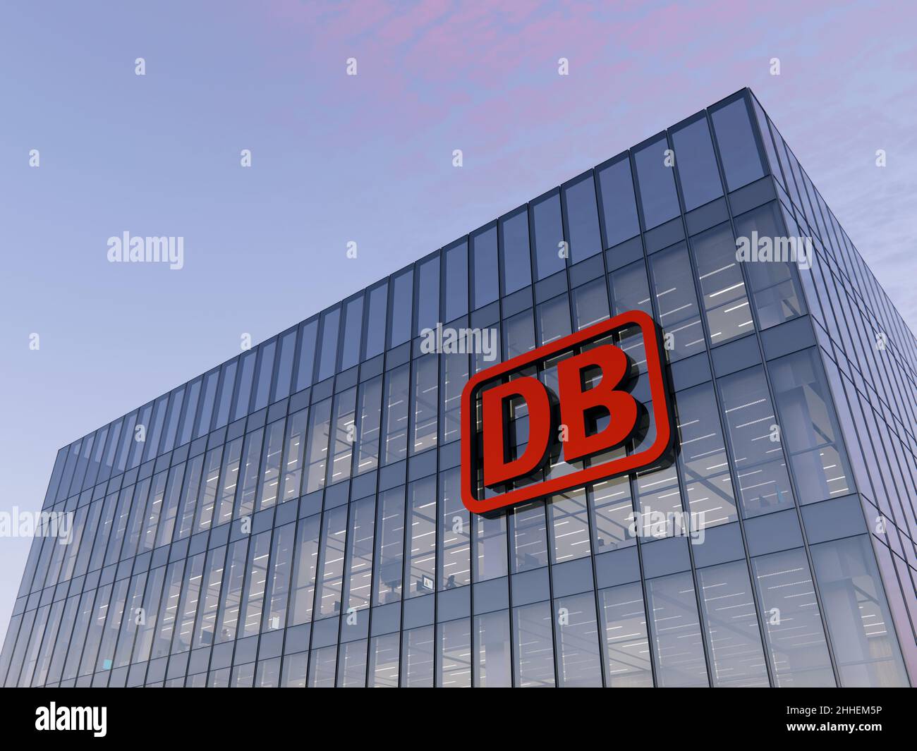 Db tower group headquarters of deutsche bahn ag hi-res stock ...