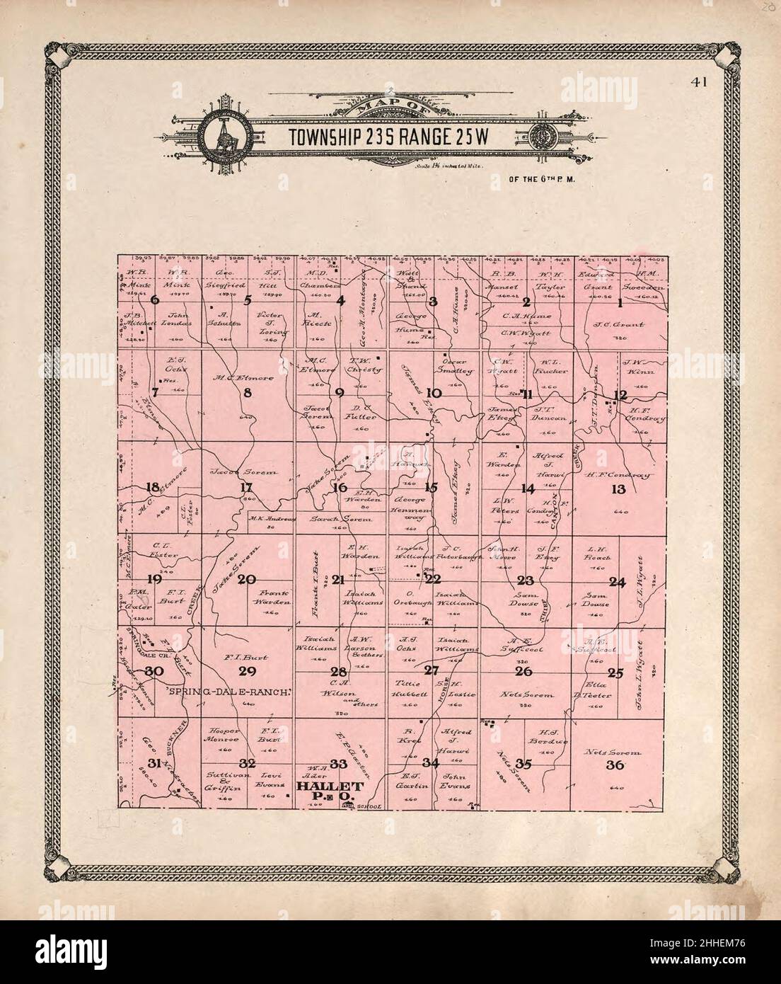 Hodgeman county map hi-res stock photography and images - Alamy
