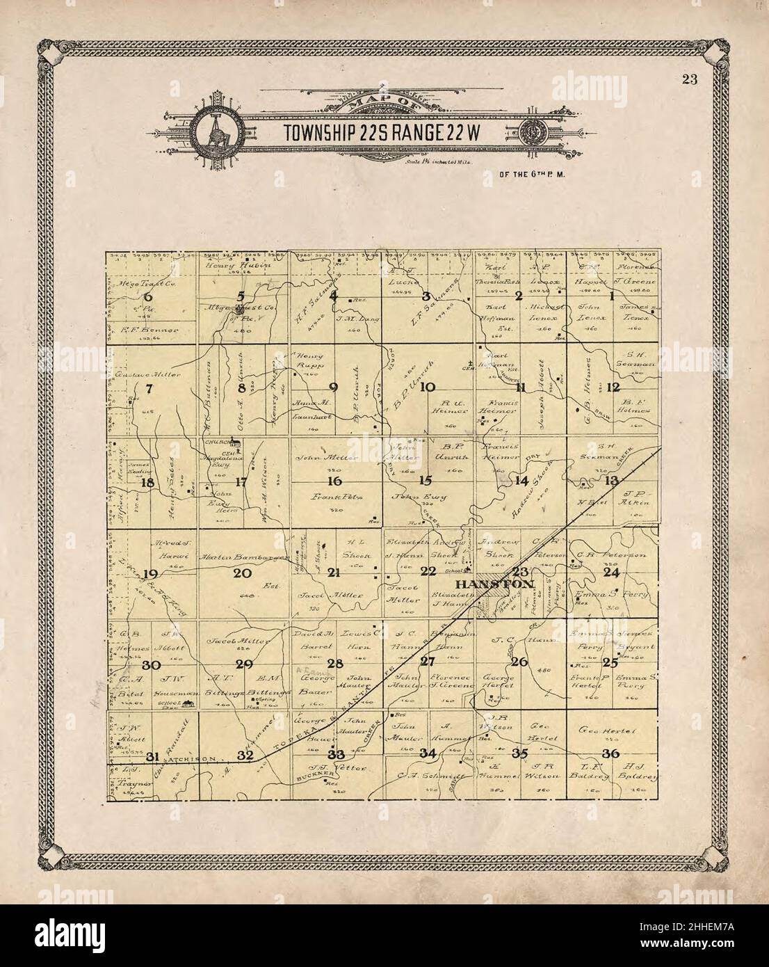 Hodgeman map hi-res stock photography and images - Alamy