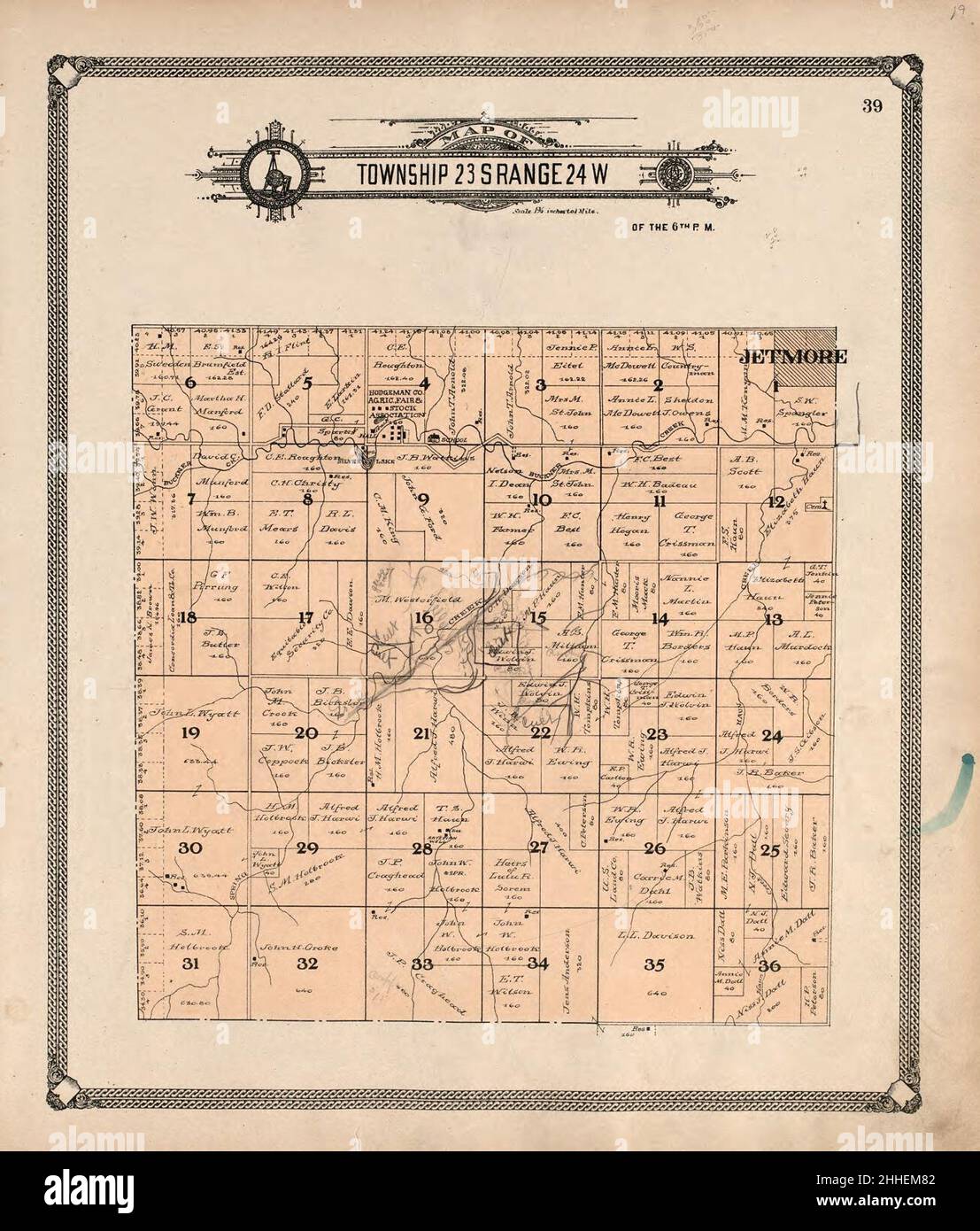 Map of hodgeman hi-res stock photography and images - Alamy