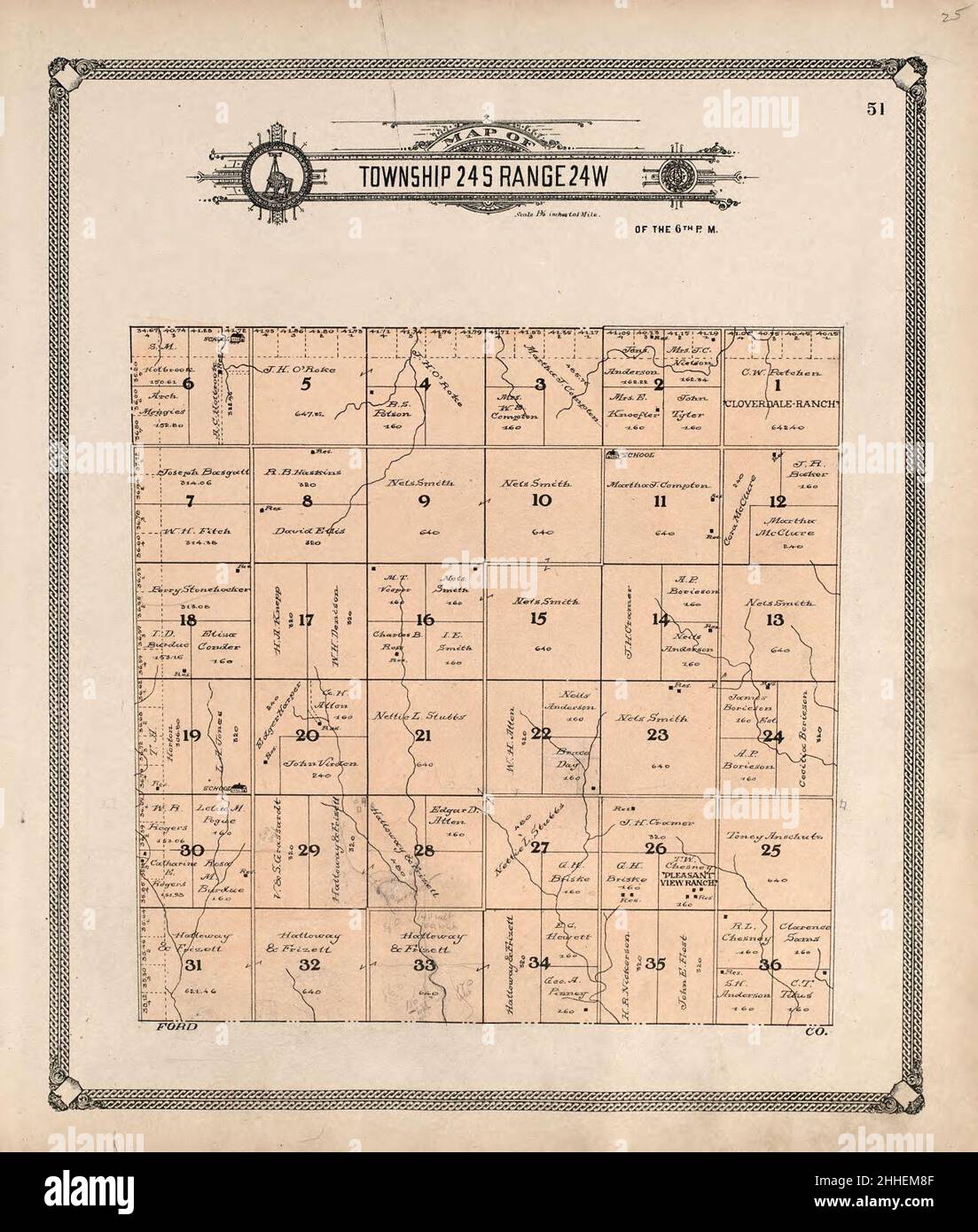 Map of hodgeman hi-res stock photography and images - Alamy