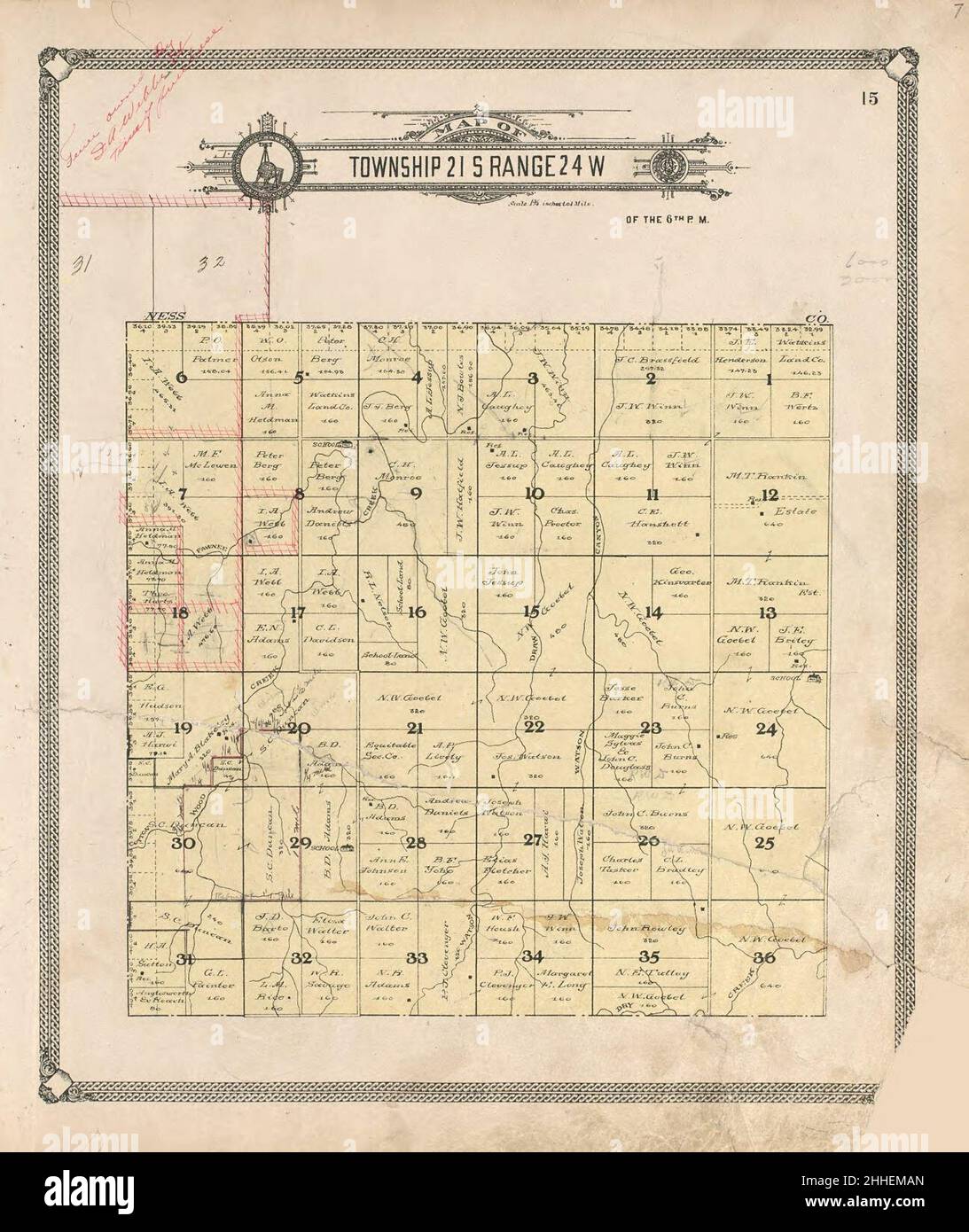 Standard atlas of Hodgeman County, Kansas - including a plat book of ...