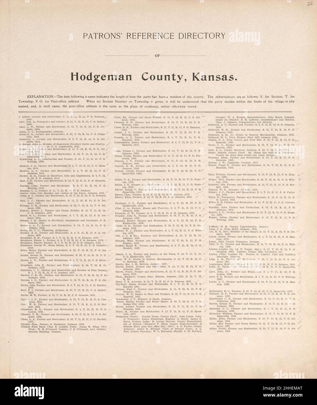 Standard atlas of Hodgeman County, Kansas - including a plat book of ...