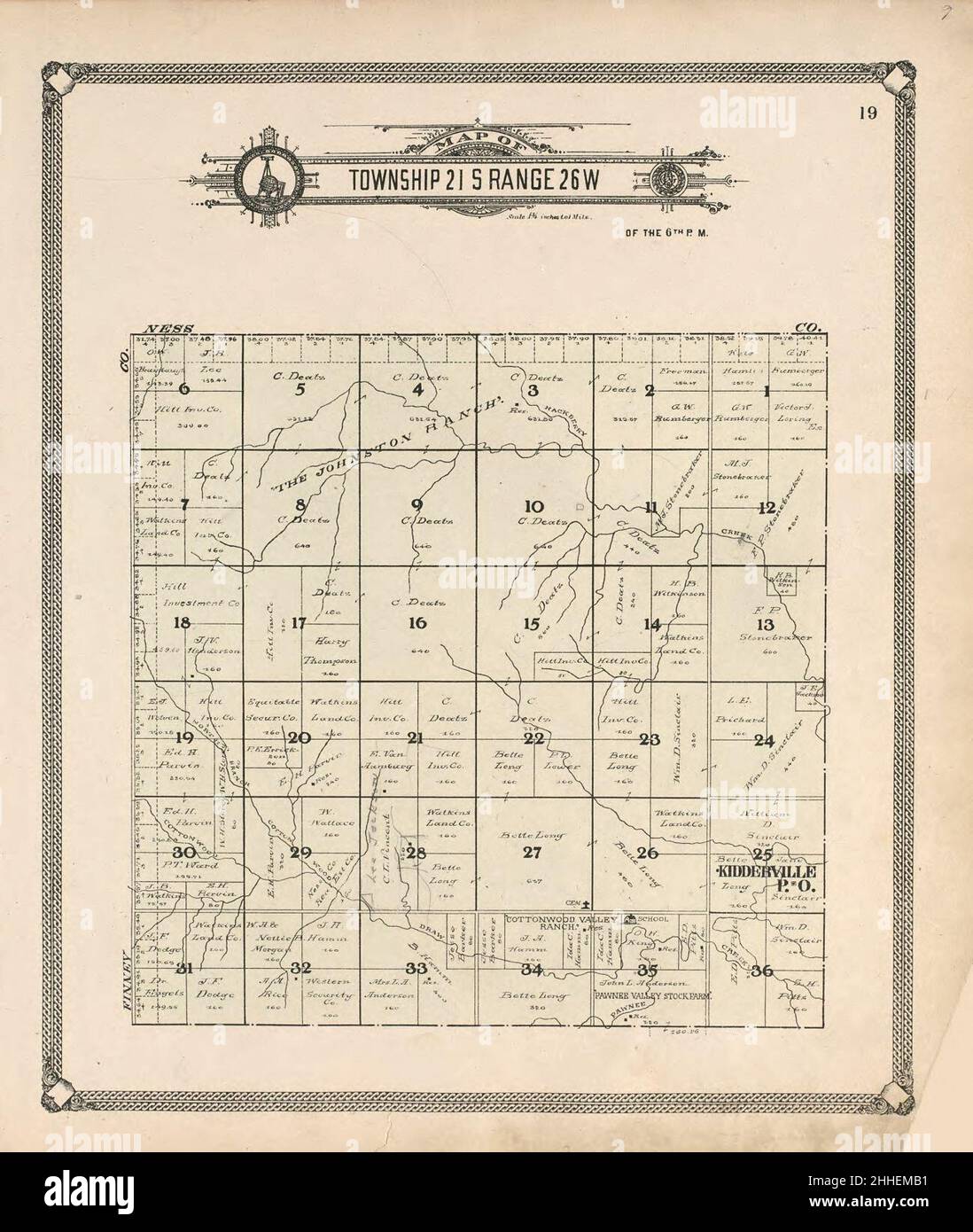 Standard atlas of Hodgeman County, Kansas - including a plat book of ...