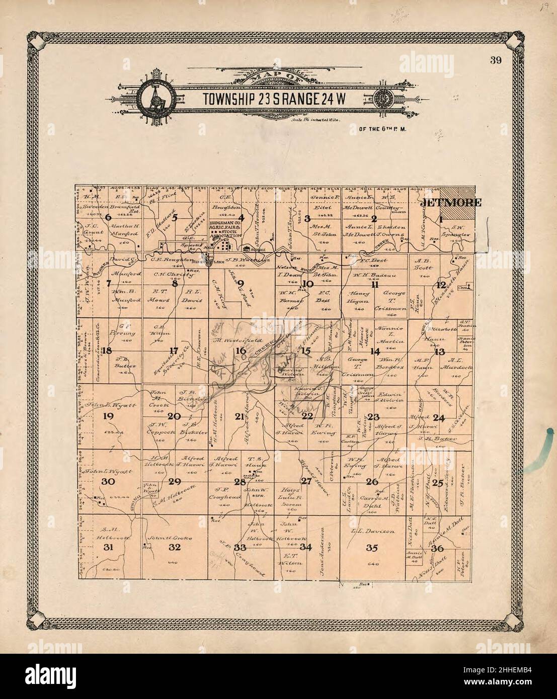 Standard atlas of Hodgeman County, Kansas - including a plat book of ...