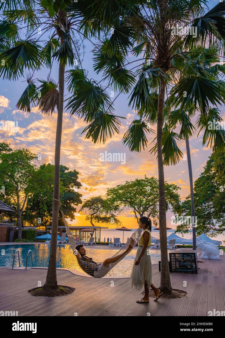 Woman night swimming beach hi-res stock photography and images - Alamy