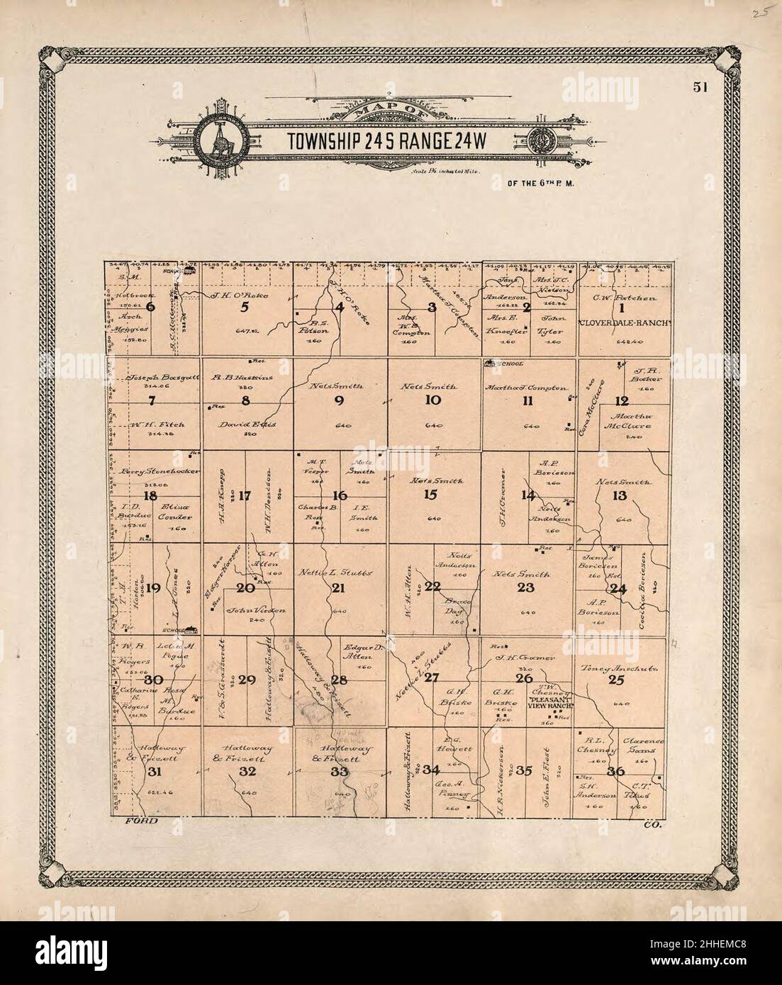 Map of hodgeman hi-res stock photography and images - Alamy