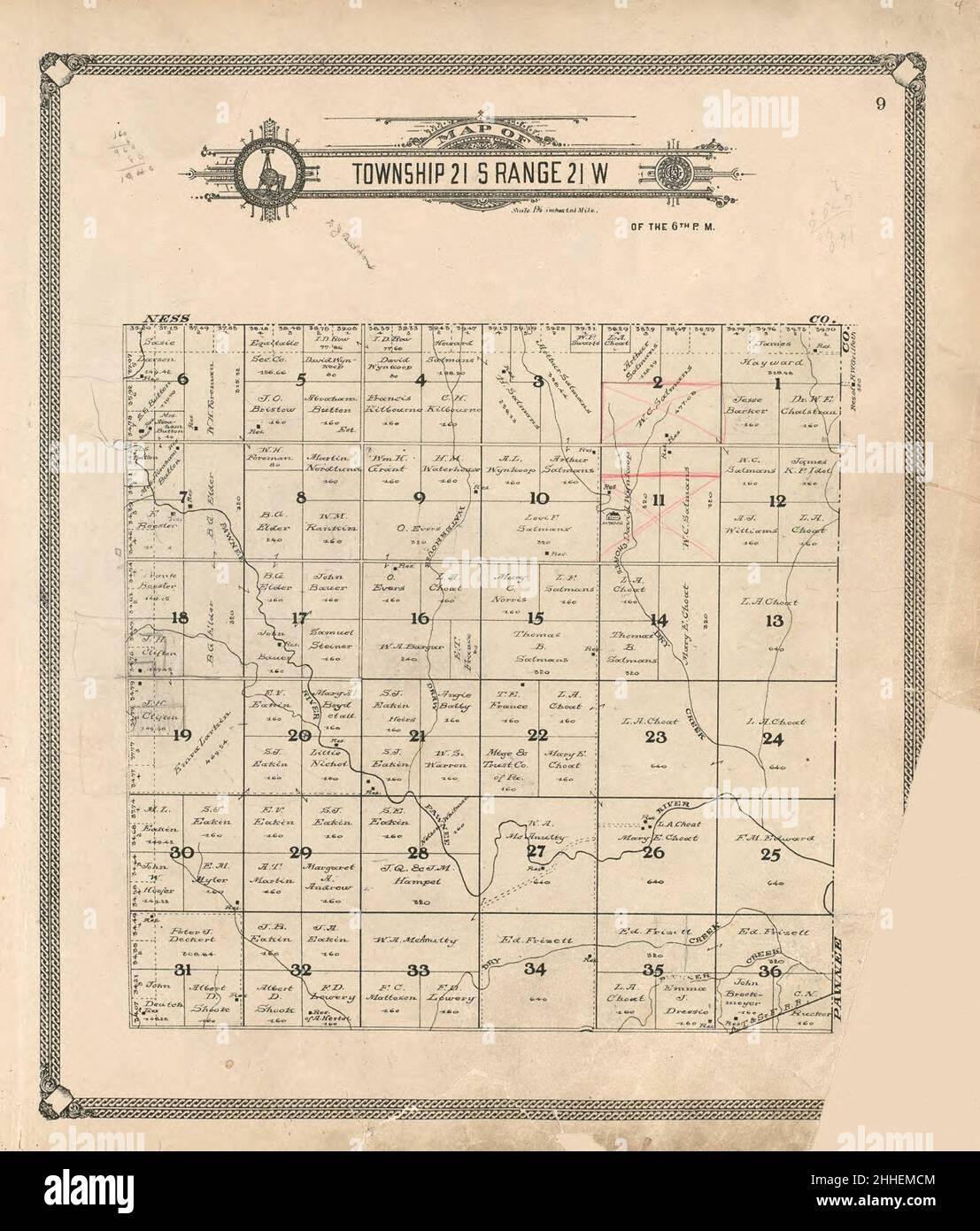 Standard atlas of Hodgeman County, Kansas - including a plat book of ...
