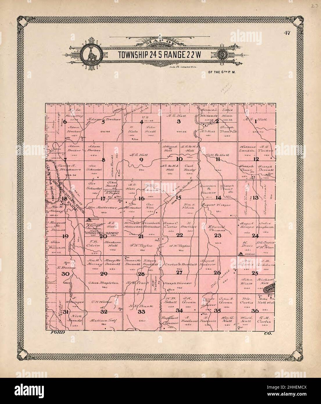 Standard atlas of Hodgeman County, Kansas - including a plat book of ...