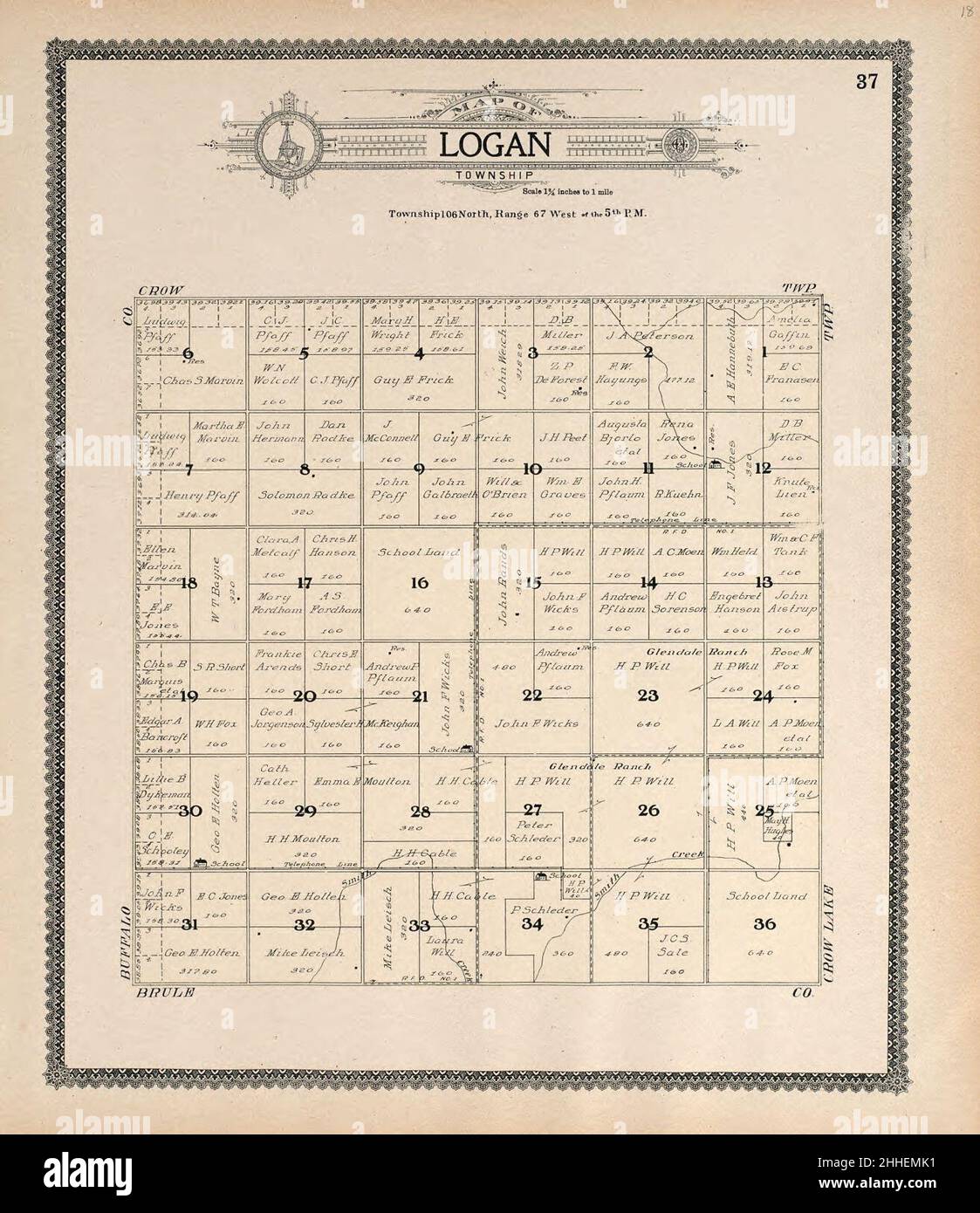Standard atlas of Jerauld County, South Dakota - including a plat book ...