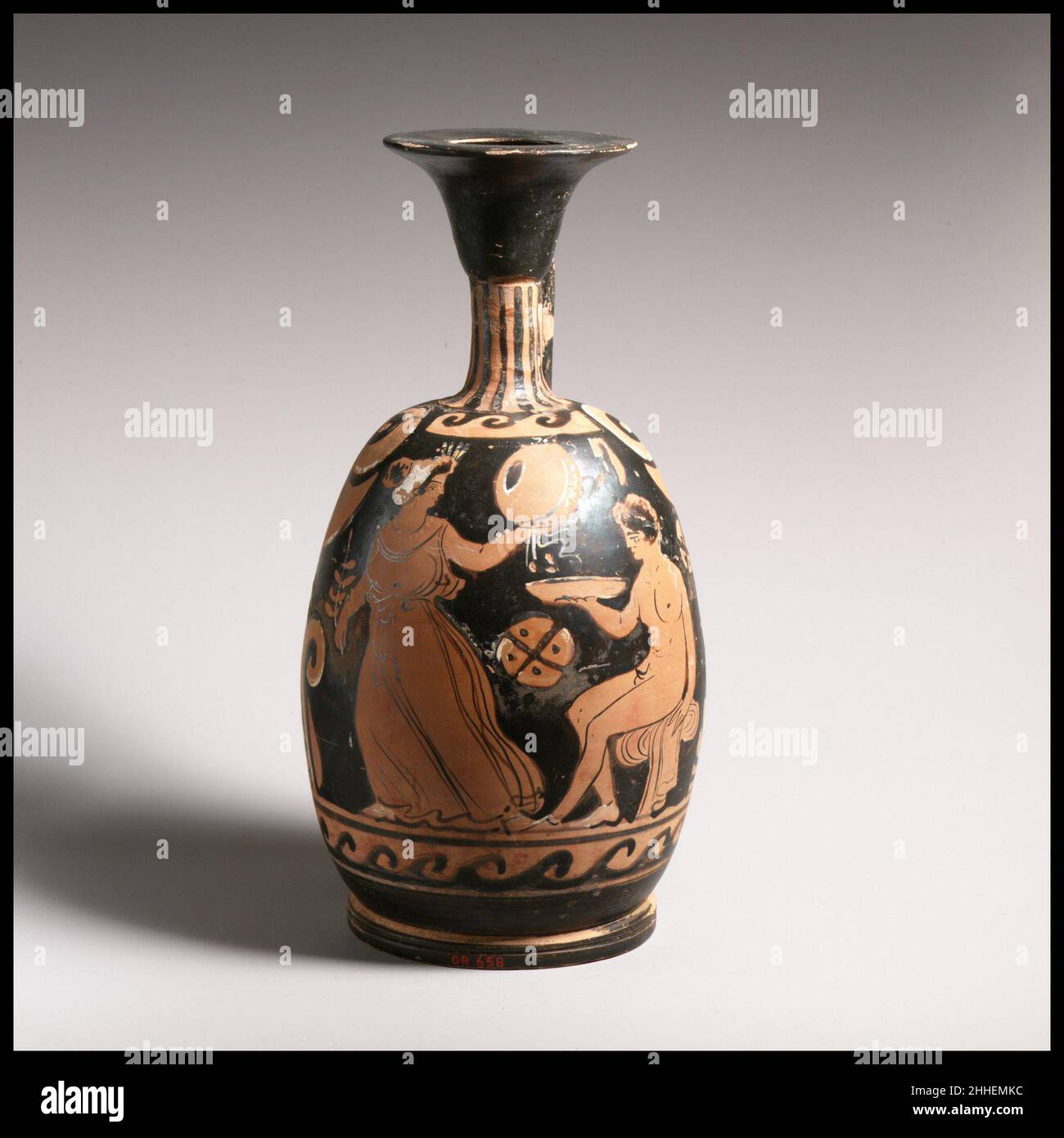 Squat lekythos ca. 330–320 B.C. Attributed to the APZ Painter. Squat ...