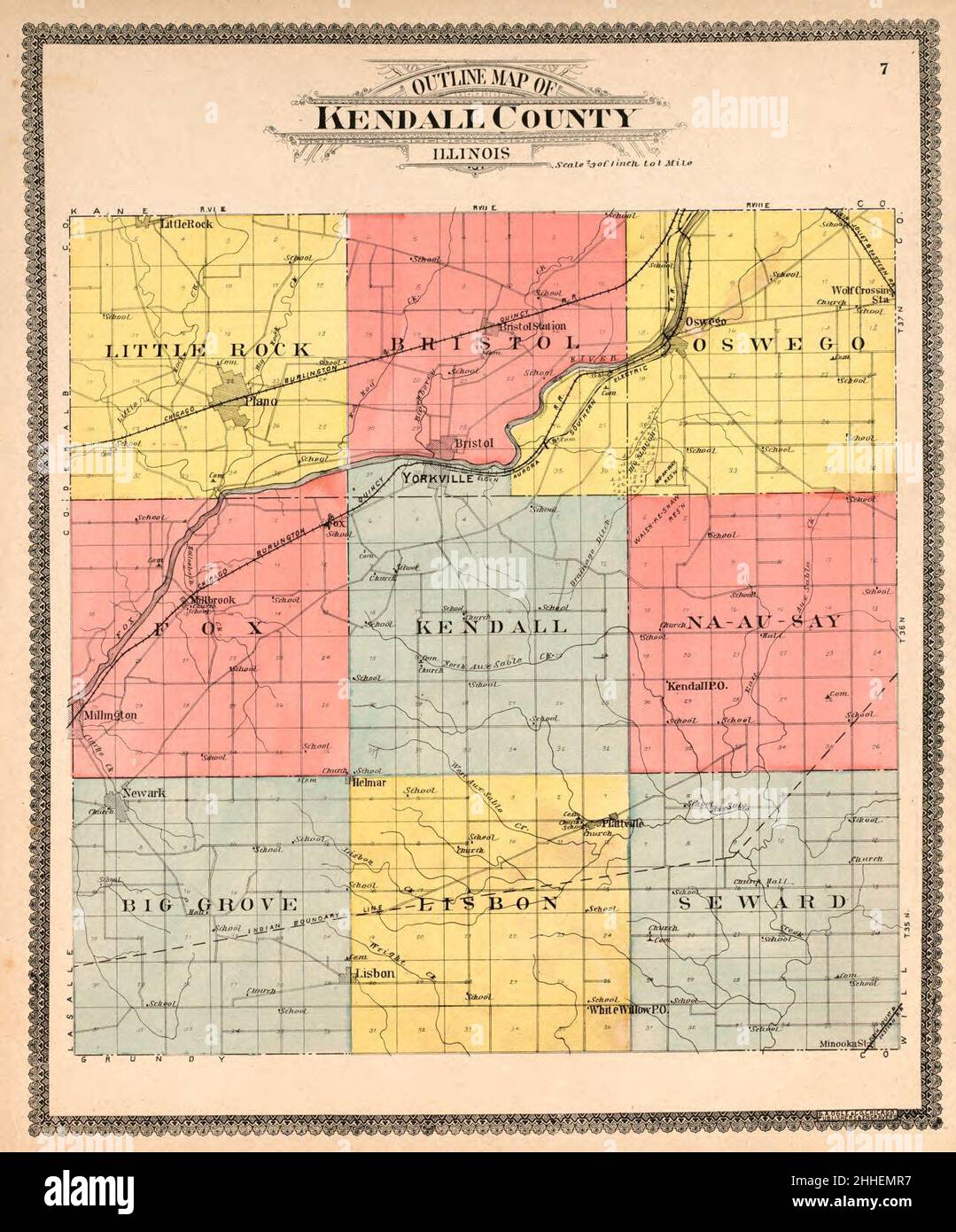 Standard atlas of Kendall County, Illinois - including a plat book of ...