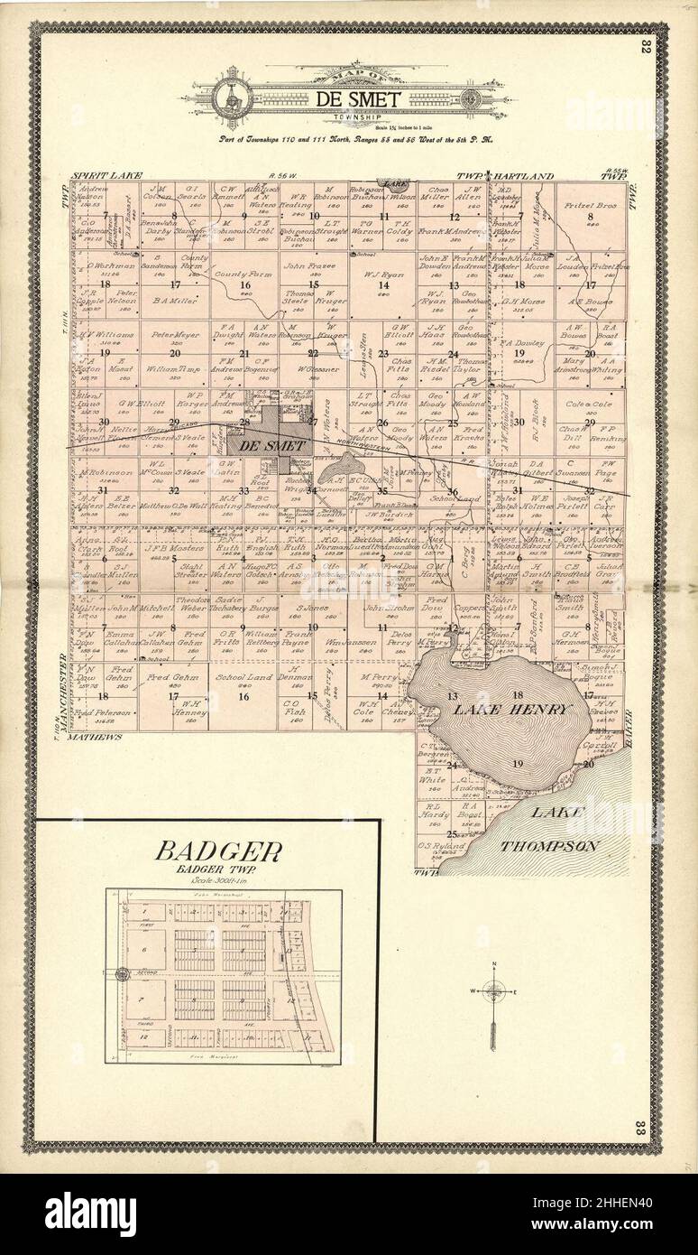 Standard atlas of Kingsbury County, South Dakota - including a plat ...