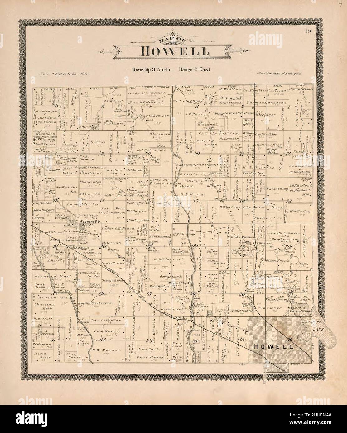 Standard atlas of Livingston County, Michigan - including a plat book ...