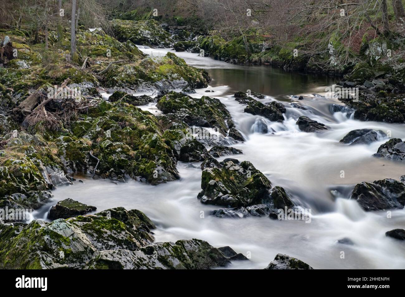 Falls feugh waterfall banchory scotland hi-res stock photography and ...
