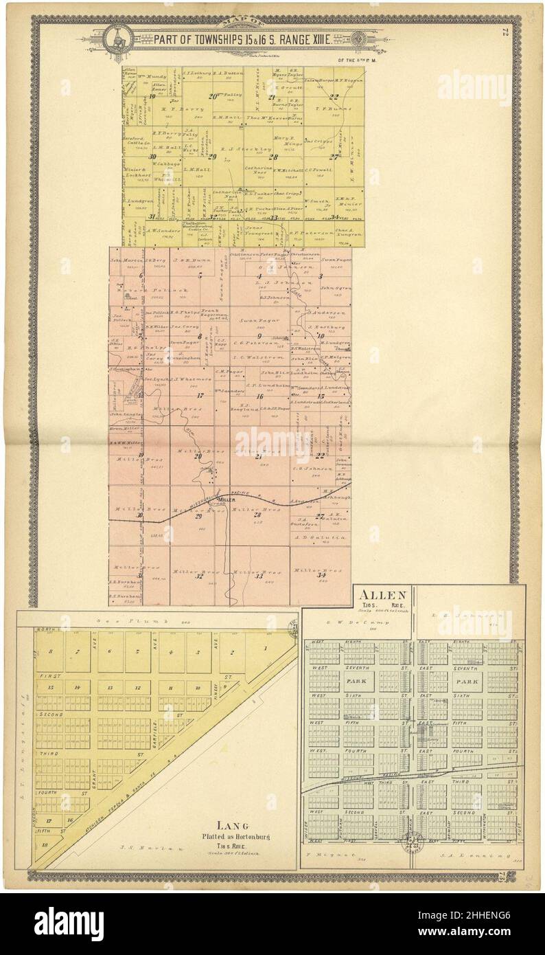 Standard atlas of Lyon County, Kansas - including a plat book of the ...