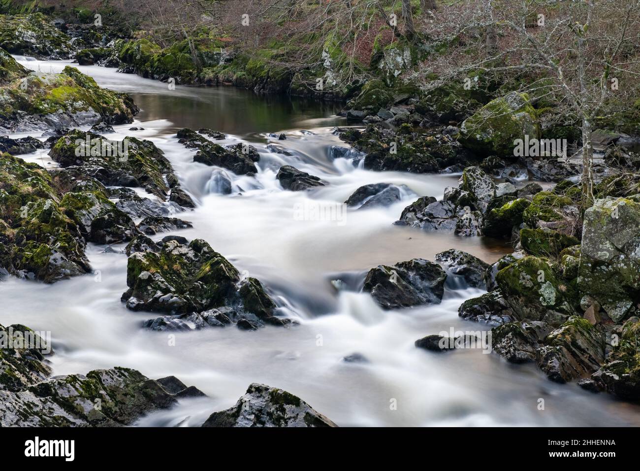 Falls feugh waterfall banchory scotland hi-res stock photography and ...