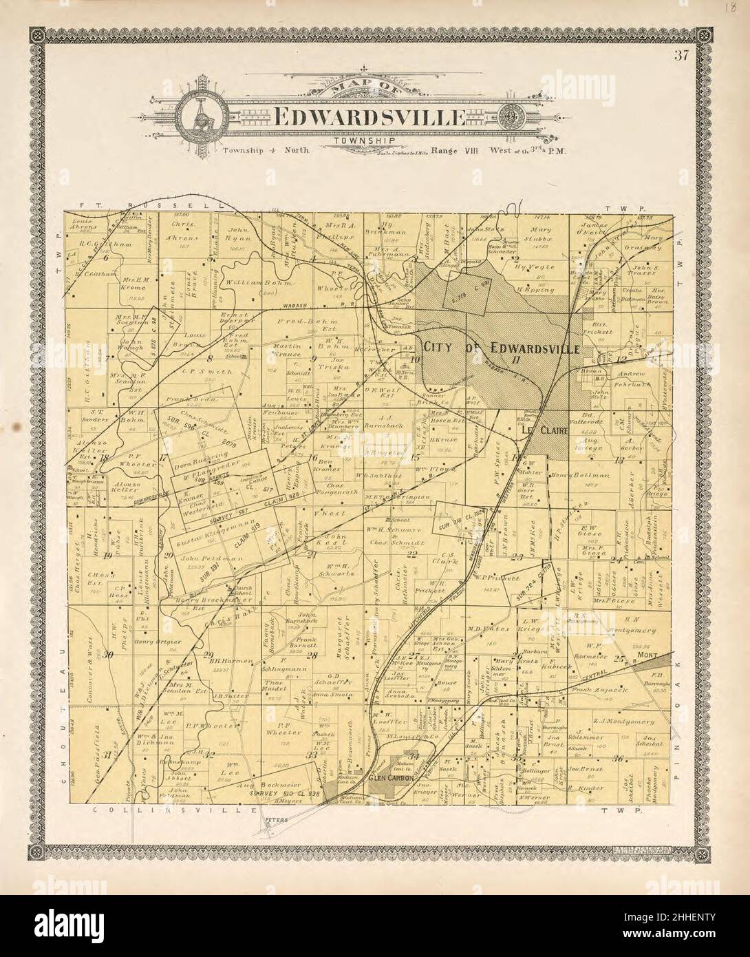 Standard atlas of Madison County, Illinois - including a plat book of ...