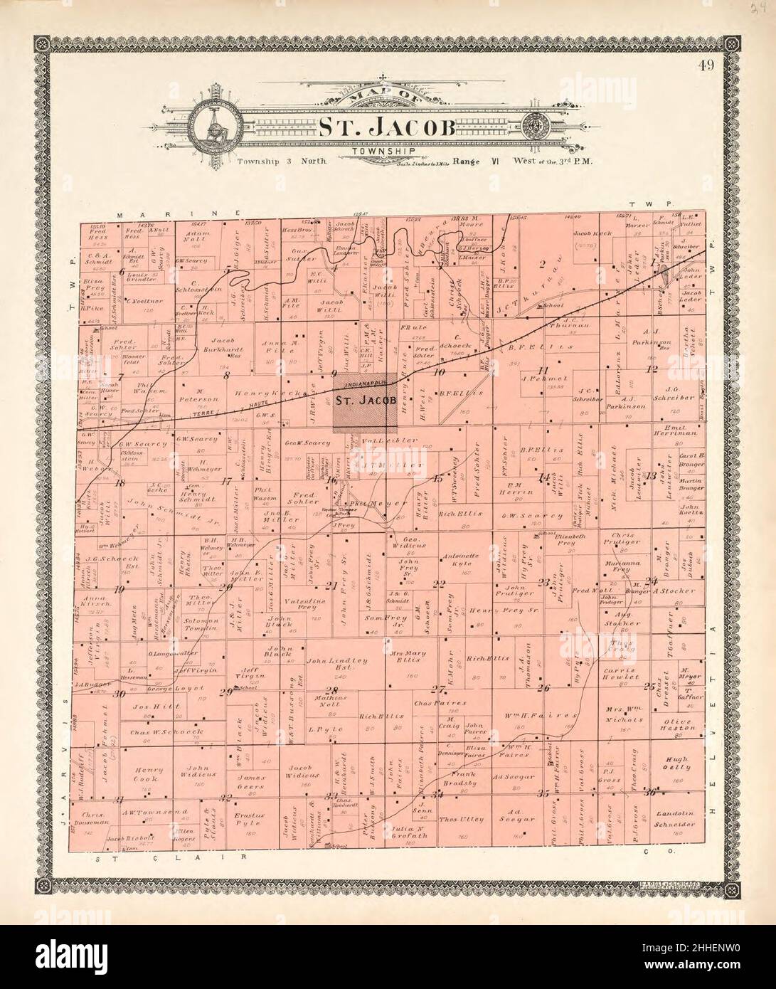 Standard atlas of Madison County, Illinois - including a plat book of ...