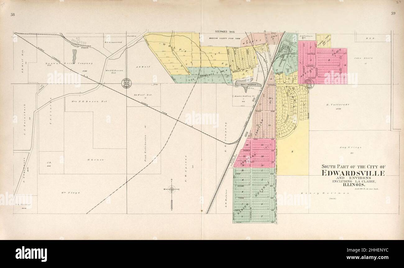Standard atlas of Madison County, Illinois - including a plat book of ...