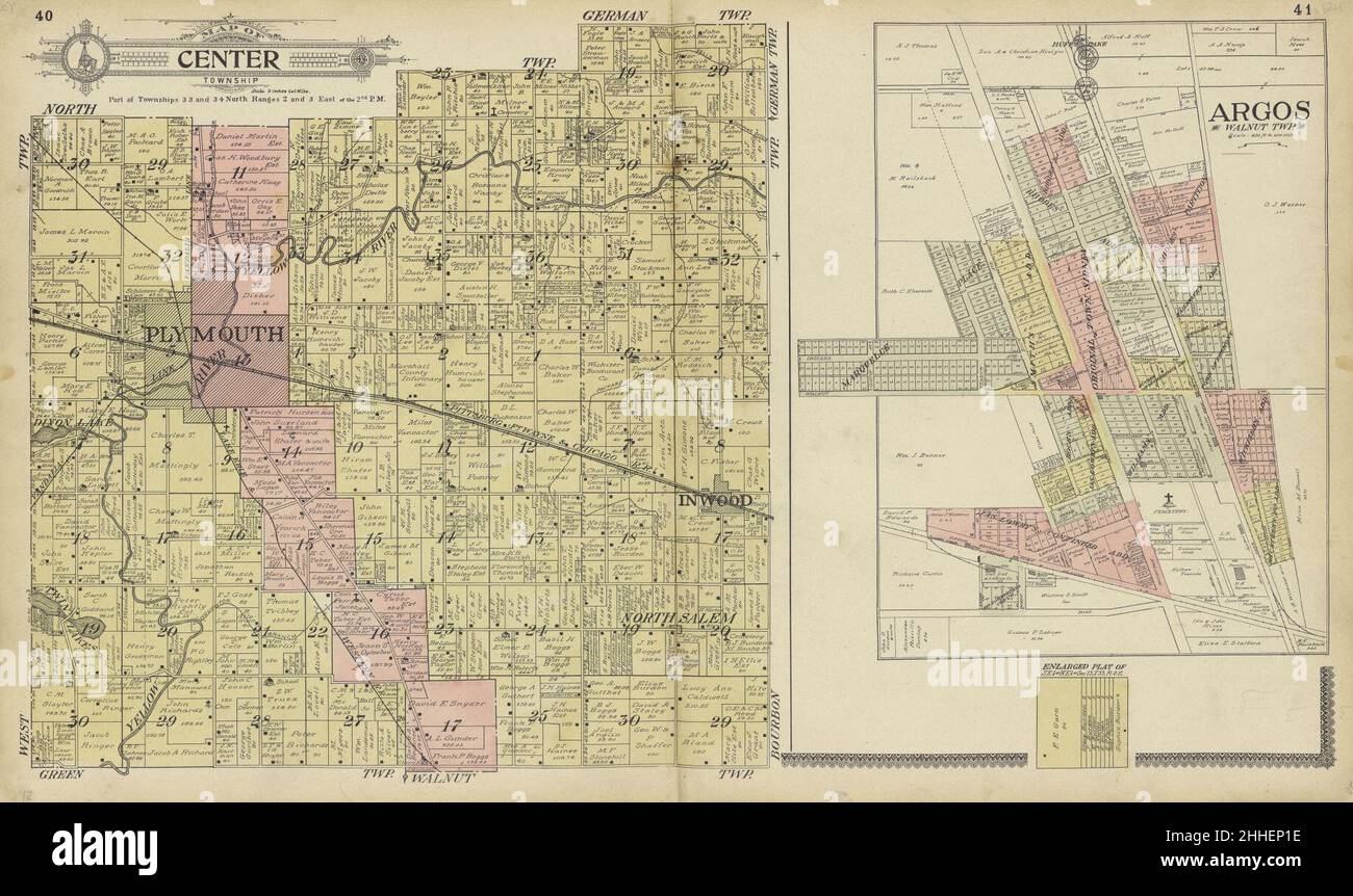 Standard atlas of Marshall County, Indiana - including a plat book of ...
