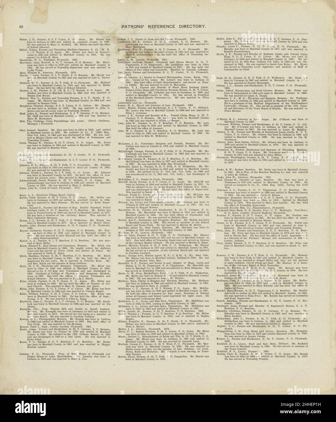 Marshall indiana map hi-res stock photography and images - Alamy