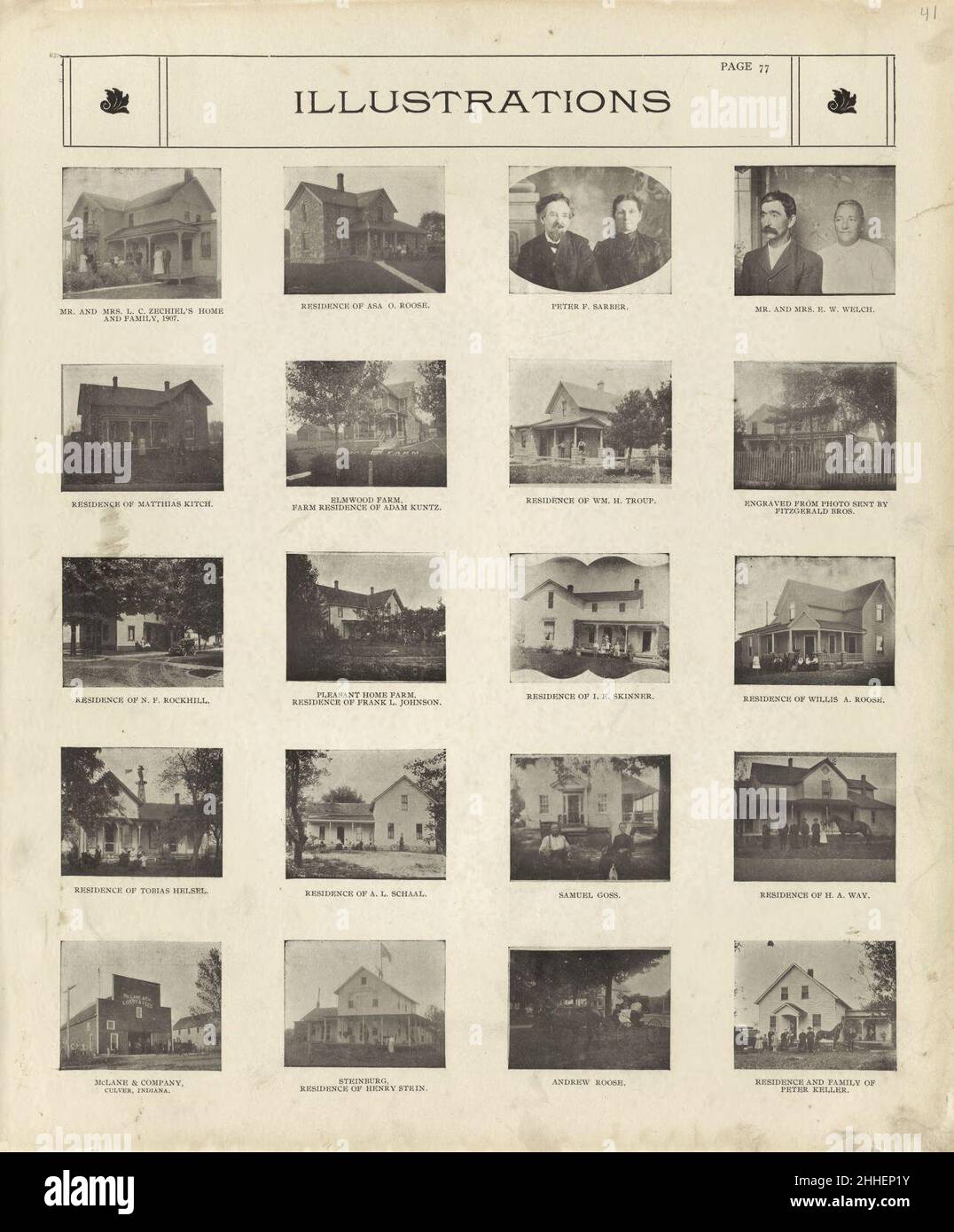 Standard atlas of Marshall County, Indiana - including a plat book of ...
